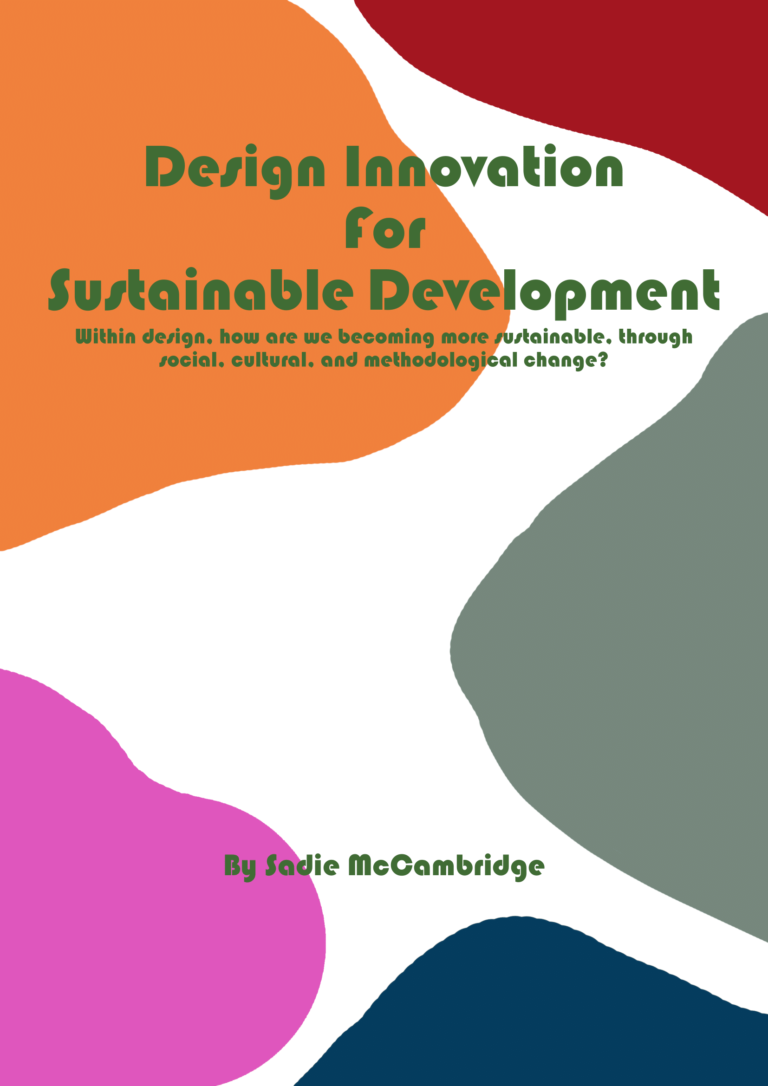 Dissertation Design Innovation For Sustainable Development Sadie